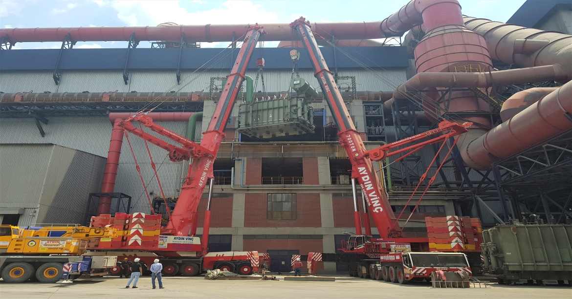 300 Ton Trafoların Yer Değiştirilmesi